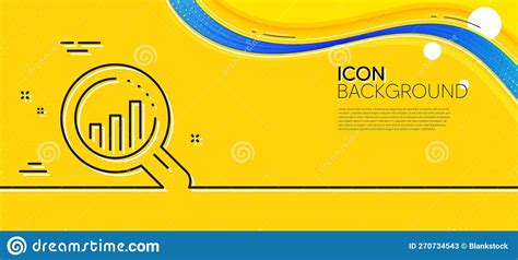 Seo Analysis Line Icon Web Targeting Chart Sign Traffic Management Minimal Line Yellow Banner