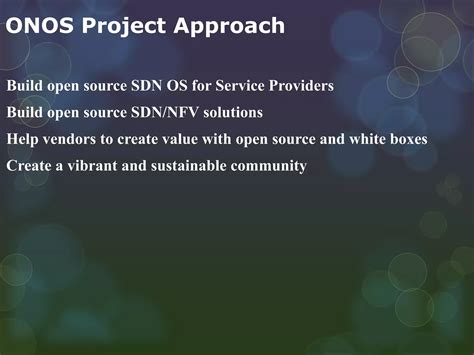 Open Network Operating System Onos Pptx Operating Systems