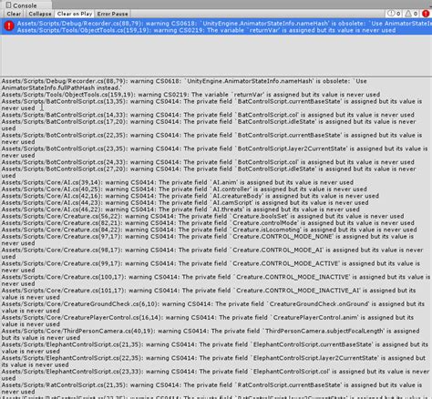Giant Warningerror Preventing Compile Unity Engine Unity Discussions