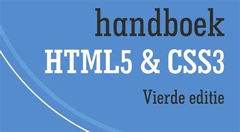 Handboek Html5 And Css3 Bitmaps En Vectorafbeeldingen Computer Creatief