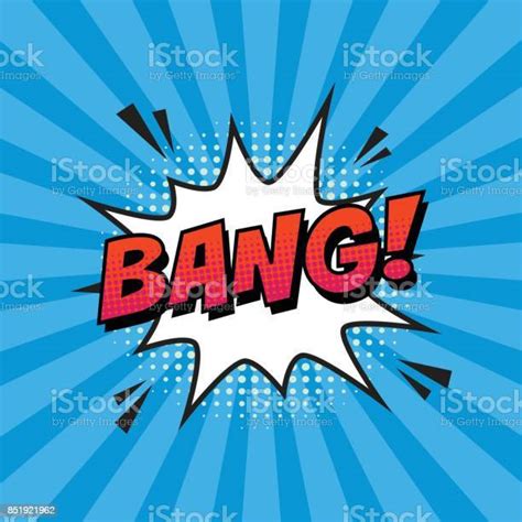 블루 줄무늬 패턴에 다채로운 하프톤 그림자와 함께 레트로 만화 연설 거품이 있다 총격 동작 활동에 대한 스톡 벡터 아트 및 기타 이미지 총격 동작 활동 만화 만화책