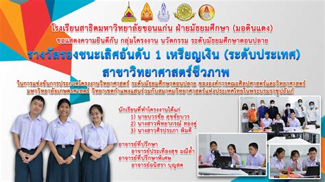 🎊🎉👏โรงเ สาธิตมหาวิทยาลัยขอนแก่น ฝ่ายมัธยมศึกษา มอดินแดง