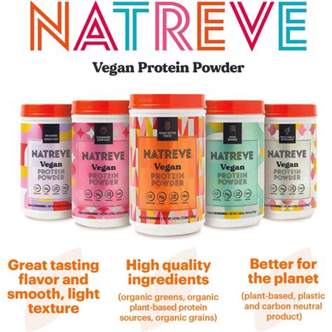 Natreve Vegan Protein Powder 18 Servings