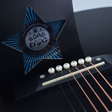 美国路狗road木吉他琴弦覆膜磷铜专业演出民谣1 6套弦乐器配件 虎窝淘