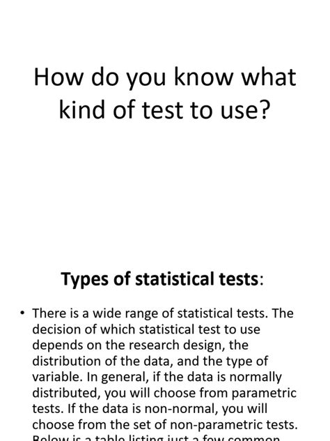 Ttypes Of Statistics Pdf Students T Test Statistics Ttypes Of Statistics Pdf Students T Test Statistics