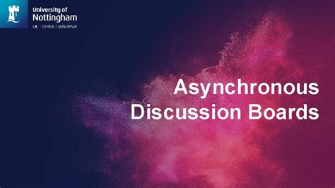 Asynchronous Discussion Boards As Assessment Tool Neil Hughes