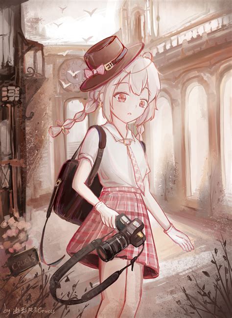 배경 화면 Warma 애니메이션 소녀들 수직선 모자 머리띠 카메라 배낭 1315x1799 Clefatuo 2215750 배경 화면 Wallhere