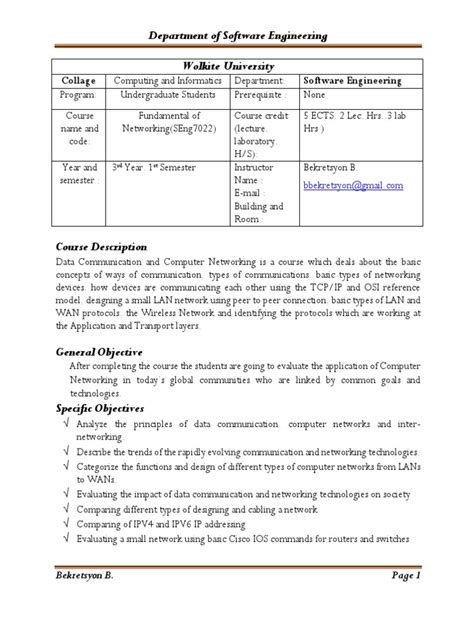 Fundamentals Of Networking Pdf Computer Network Osi Model