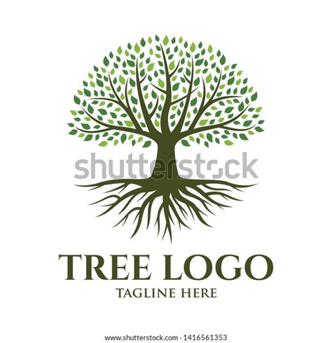 Abstract Tree Logo Vector Illustration Design Stock Vector Royalty Free 1416561353 Shutterstock