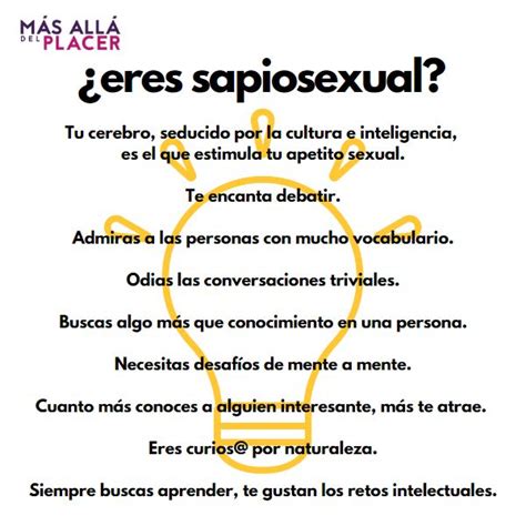 Soy Sapiosexual Más Allá Del Placer