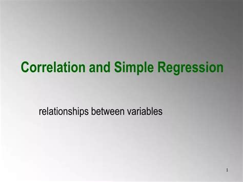 PPT Correlation And Simple Regression PowerPoint Presentation Free Download ID 3252270