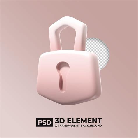 Premium Psd Padlock Key Lock 3d Icon Illustration Render Isolated Premium Game Asset Element