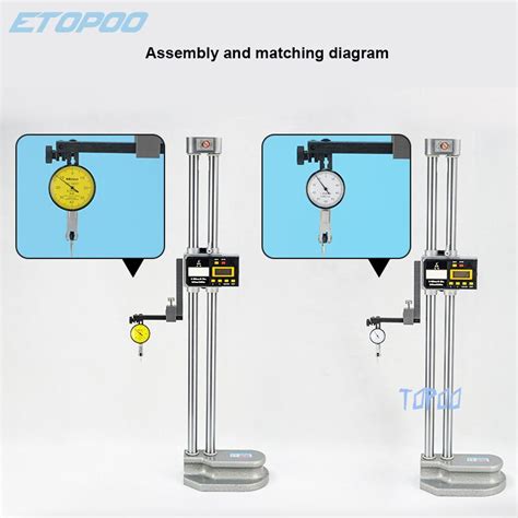 100mm Length Extend Rotating Clamp Digital Dial He Grandado