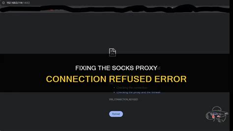 Fixing The Socks Proxy Connection Refused Error Shunvogue