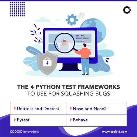 The 4 Python Test Frameworks To Use For Squashing Bugs 1 Unittest And Doctest 2 Pytest 3 Nose