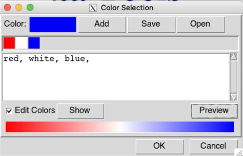 cdt color selection