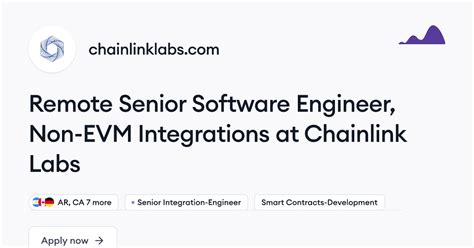 Chainlink Labs Hiring Senior Software Engineer Non Evm Integrations • Remote Work From Home