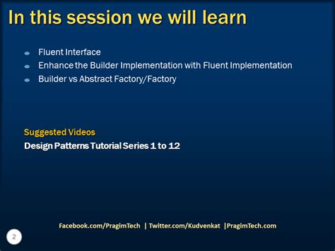 sql server and c video tutorial fluent builder design pattern