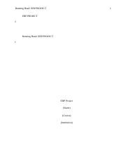 EBP Project Docx Running Head EBP PROJECT 1 EBP PROJECT 2 Running Head EBP PROJECT 1 EBP
