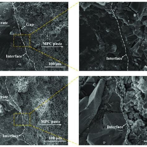 Sem Micrograph Of The Microstructure Of The Interface Magnification Download Scientific