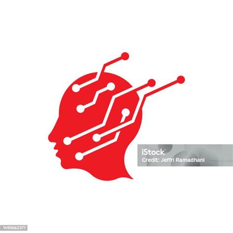 디지털 추상 아이콘 인간의 머리 기술 로고 벡터 디자인 영감 0명에 대한 스톡 벡터 아트 및 기타 이미지 0명 3차원 형태 개념 Istock