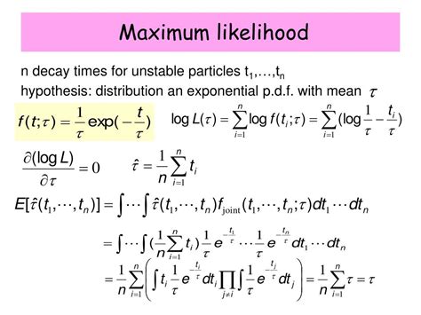 Ppt Parameter Estimation Maximum Likelihood And Least Squares
