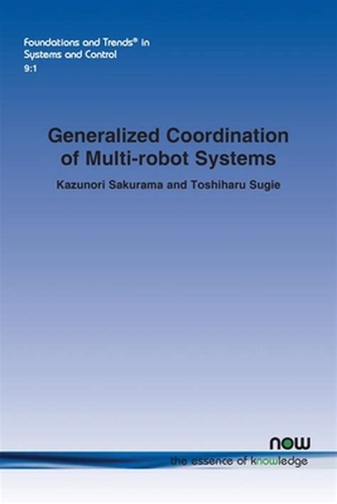 generalized coordination of multi robot systems 9781680839029