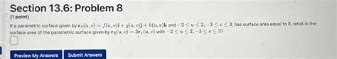 solved section 13 6 problem 8 1 ﻿point if a parametric