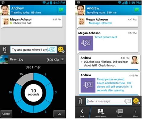 Blackberry Is Adding Timed Messages Message Retraction Features To Bbm