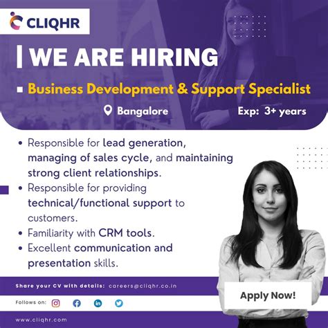 Cliqhr Recruitment Services On Linkedin Jobopening Businessdevelopment Business