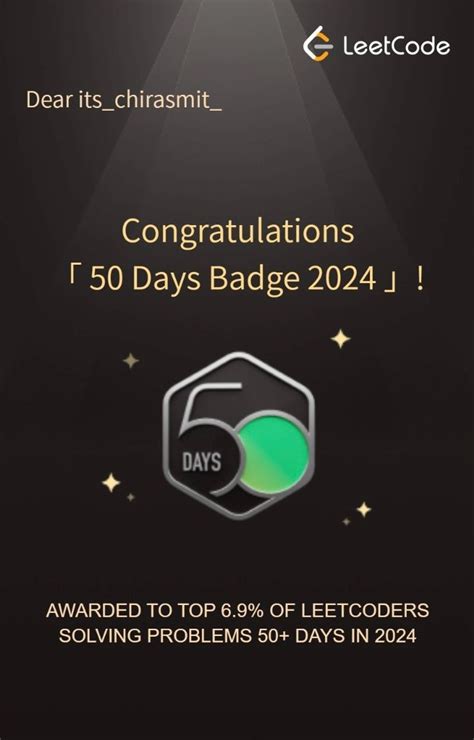 Chirasmita Ghosh On Linkedin Happy To Share My First Badge Of Leetcode