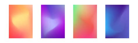커버 그라디언트 세트 밝은 색상 디자인 템플릿 A4 포스터 배경입니다 배너 전단지 브로셔를 위한 현대적인 액체 질감 추상적 인 유체 컬렉션 벡터 일러스트 레이 션 0명에