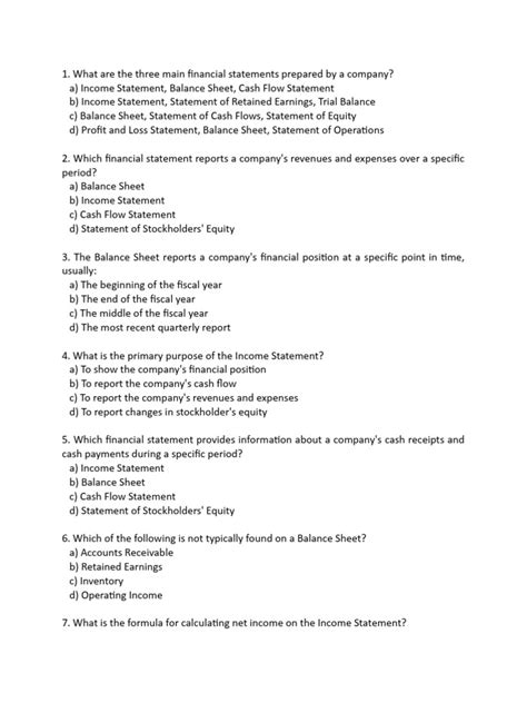 02 Chapter Financial Statements Pdf Equity Finance Balance Sheet