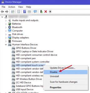 How To Turn Off Touch Screen In Windows