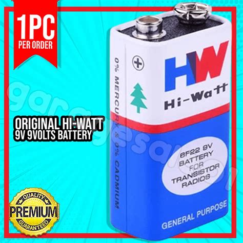 Cod Original Hiwatt V Volts Heavy Duty Battery Shopee Philippines