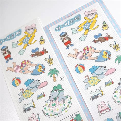 어부바스튜디오 문구•다꾸 🧤 •뻐끔뻐끔 여름 여름하면 쨍한 컬러가 땡겨요 귀여운 금붕어 친구와 함께 여름테마 꾸며왔답니다 🏠 6월 27일 금요일 저녁7시