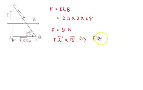 solved the triangular loop of wire shown in the drawing carries a