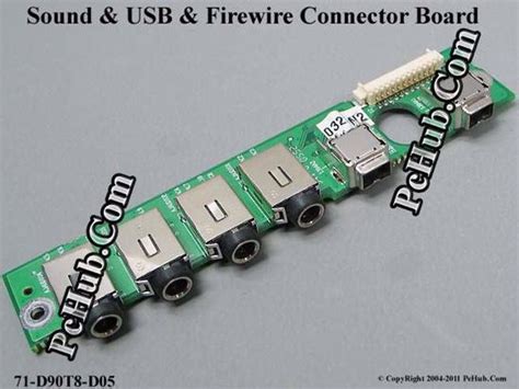 Sound And Usb And Firewire Connector Board 71 D90t8 D05 Alienware Aurora