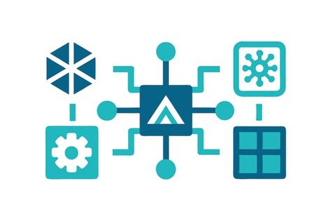 smart algorithms ai logic amp symbols vector illustration premium ai