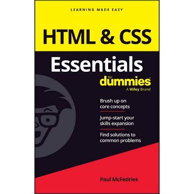 Html Css Essentials For Dummies By Paul Mcfedries Paperback Target