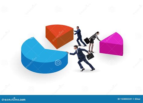 Business Analytics Concept With Pie Chart Stock Image Image Of
