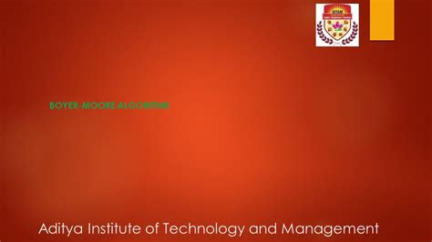 Boyer Moore Algorithm Youtube