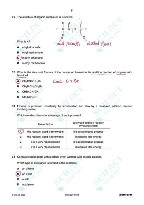 Igcse 2023 Feb Mar Paper 0620 With Explained Answers R Igcse