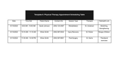Patient Scheduling Template With Guide Tips And Examples Docresponse