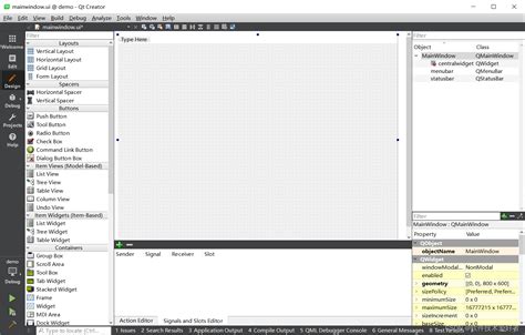 Qt 6之六：qt Designer介绍 菜鸟程序员博客
