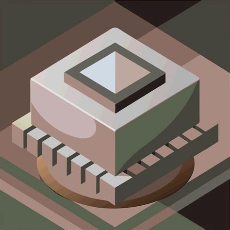 Premium Vector Computer Hardware Components Parts And Devices Featuring Central Processing