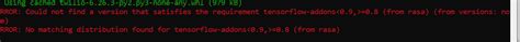 Could Not Find A Version That Satisfies The Requirement Tensorflow~1