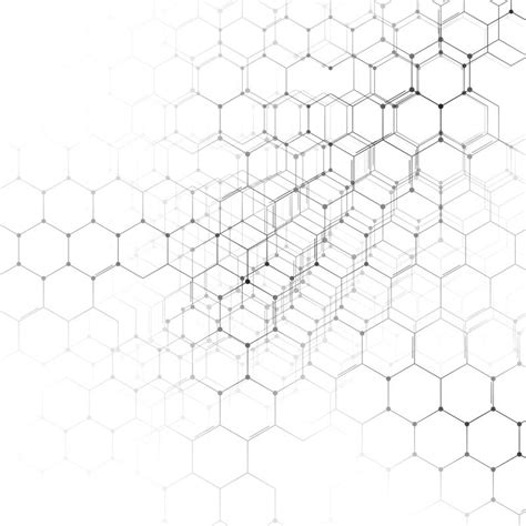 化学三维图形矢量立体结构图片 白色六边形分子矢量结构背景素材 高清图片 摄影照片 寻图免费打包下载