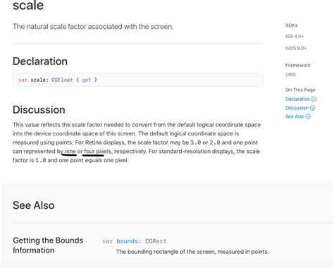 Ios What Is The Unit Of Measurement In Xcode Stack Overflow