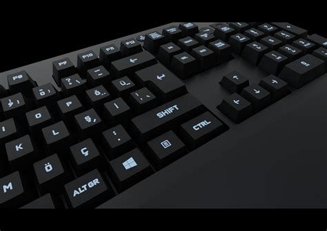 Logitech Keyboard 3d Model Cgtrader